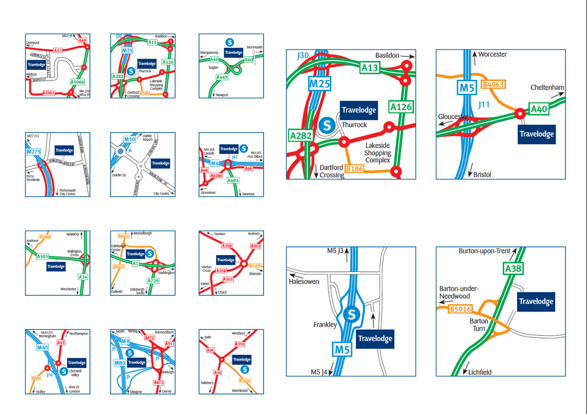 Location Maps, show detail key to navigation customised for you