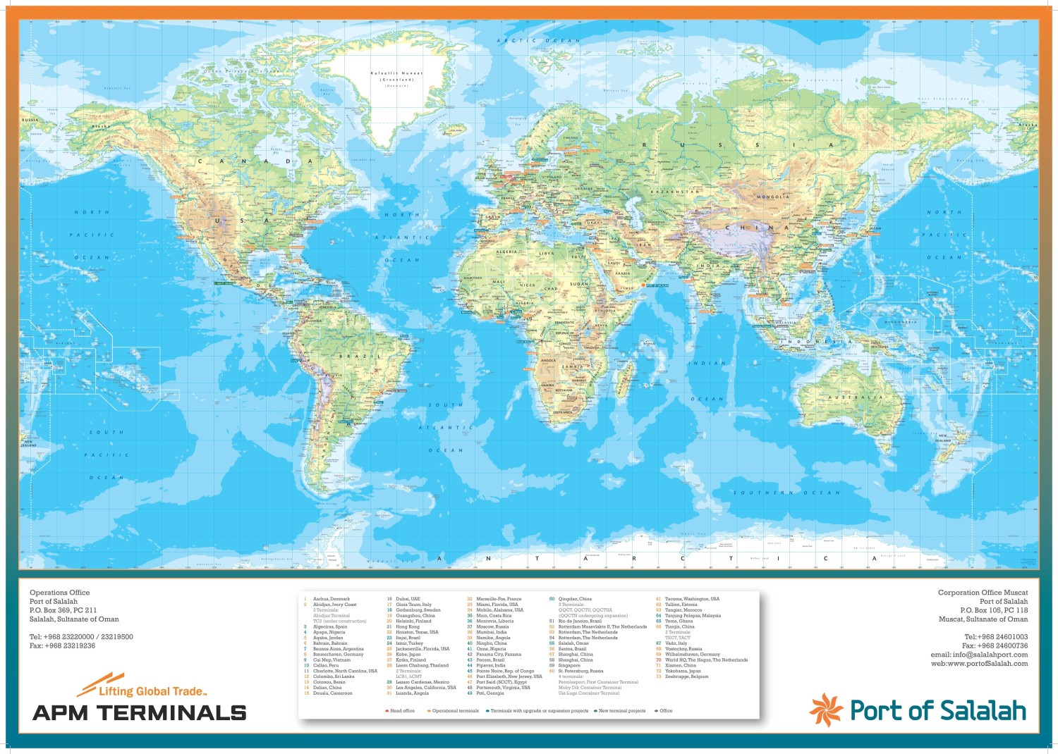 World & Regional Customised Map - Oxford Cartographers