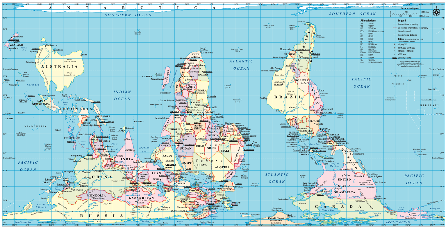 Hobo dyer equal area projection