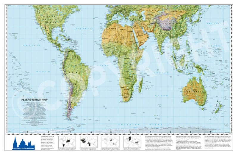 Peters Projection Map | Oxford Cartographers